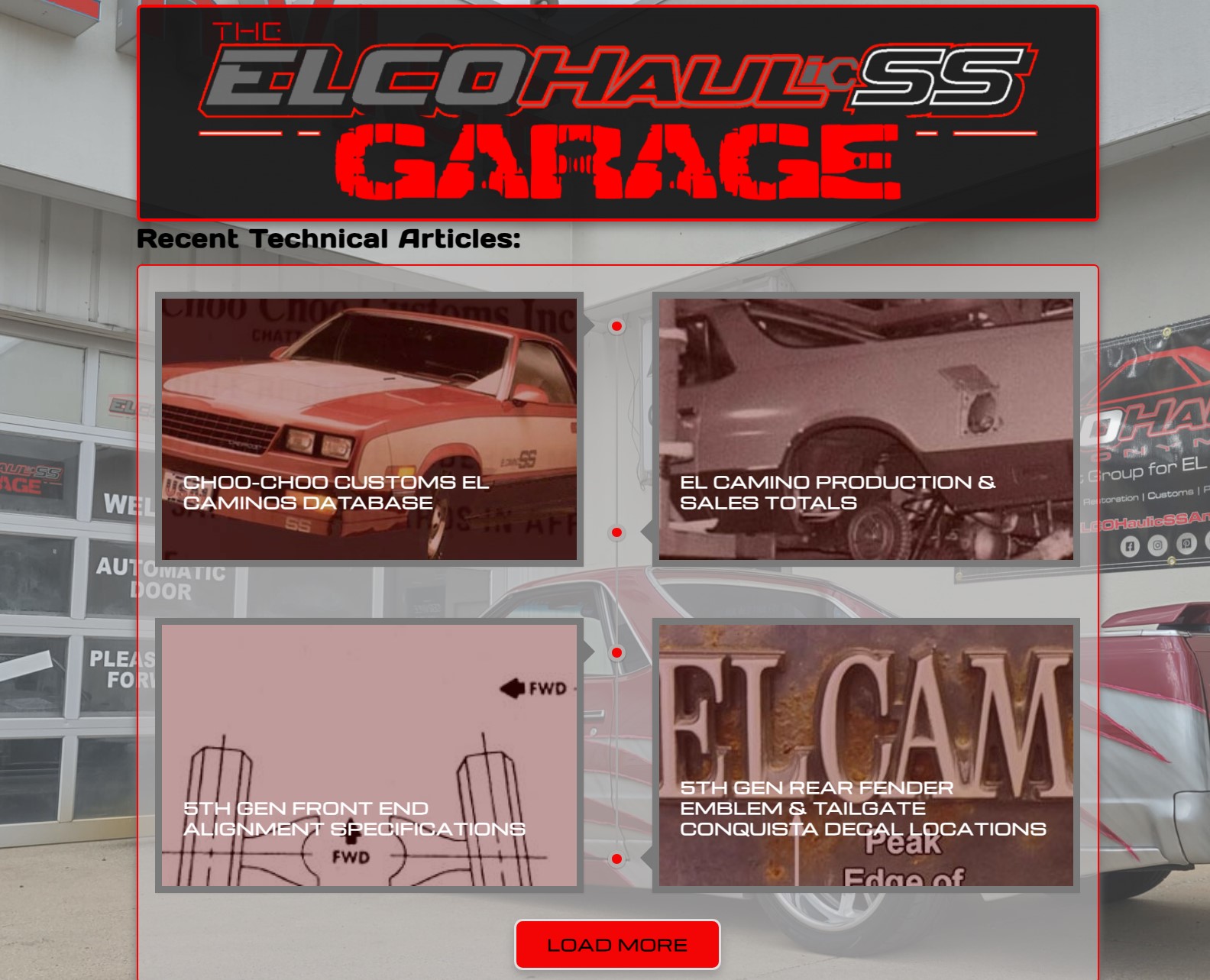 Join the GARAGE – ELCOHaulicSS Anonymous